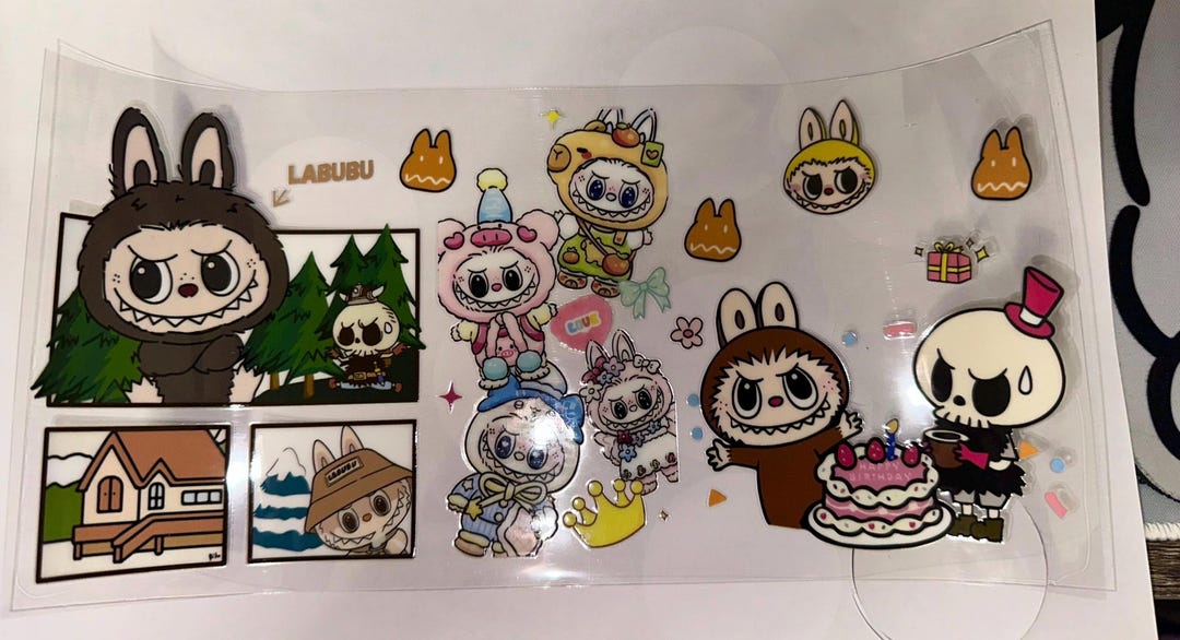 Labubu Sheets Dtf Sheets Uv Dtf Wrap - Etsy