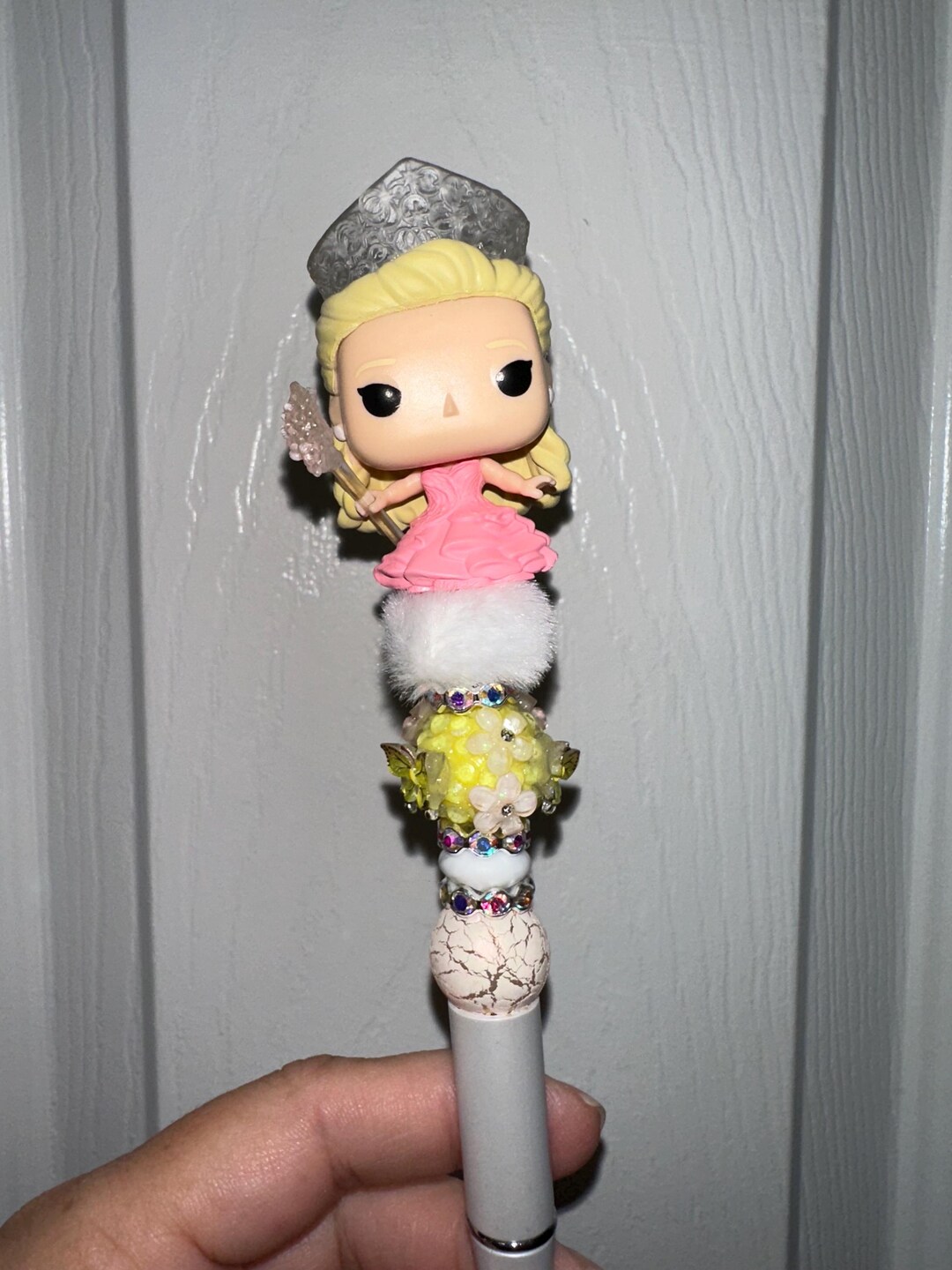 Wicked Glinda Beaded Focal Pen You Choose Ready to Ship Focal Pens - Etsy