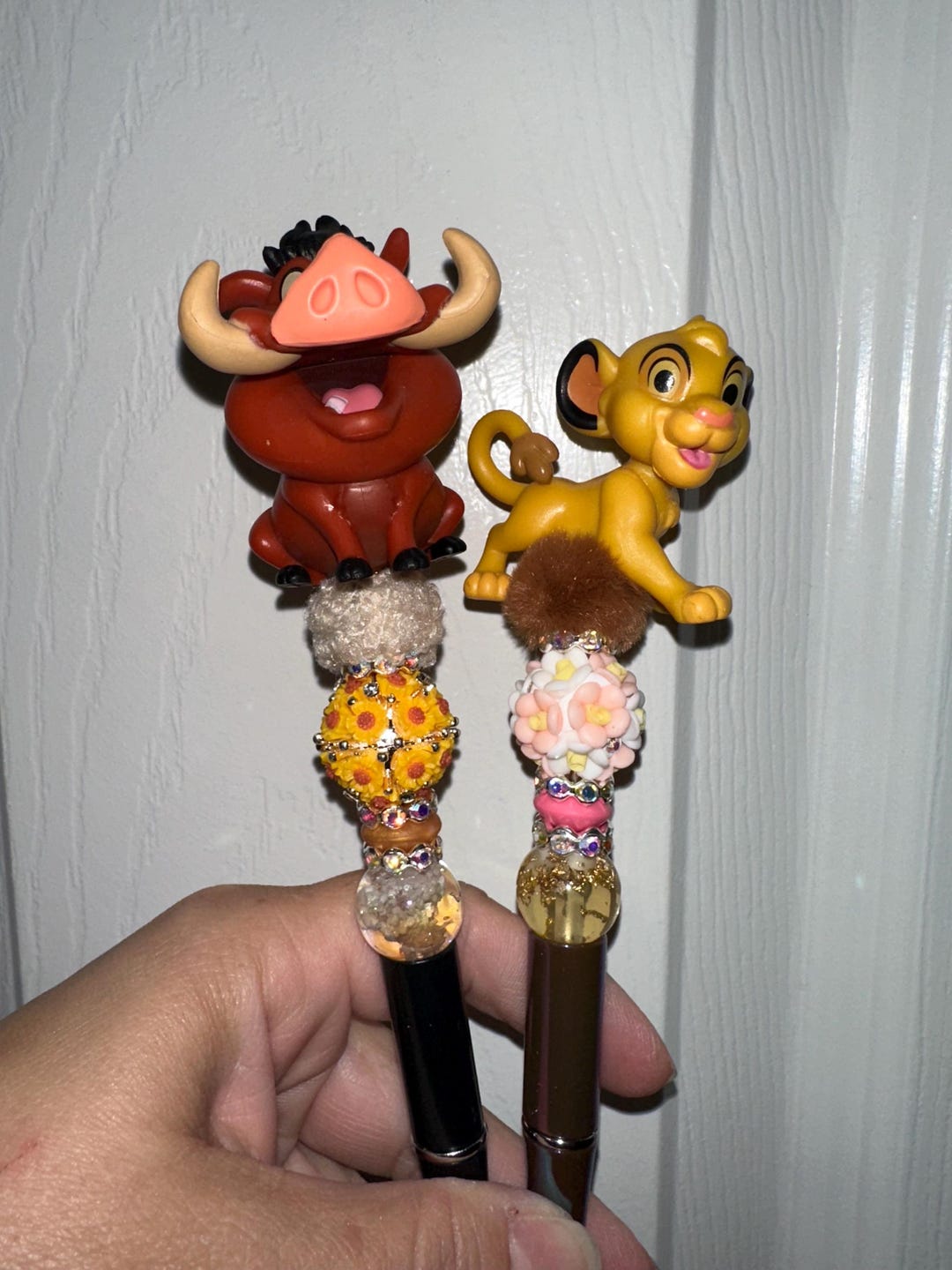Disney Lion King Simba and Pumba You Choose Your Pen Beaded Focal Pen ...