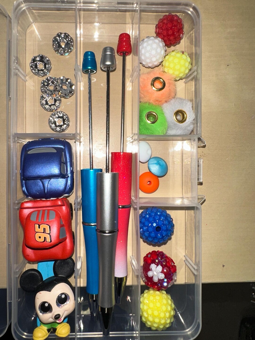 Disney Dorables Cars Lightning Mcqueen Sally Mickey Pen Kit for Making ...