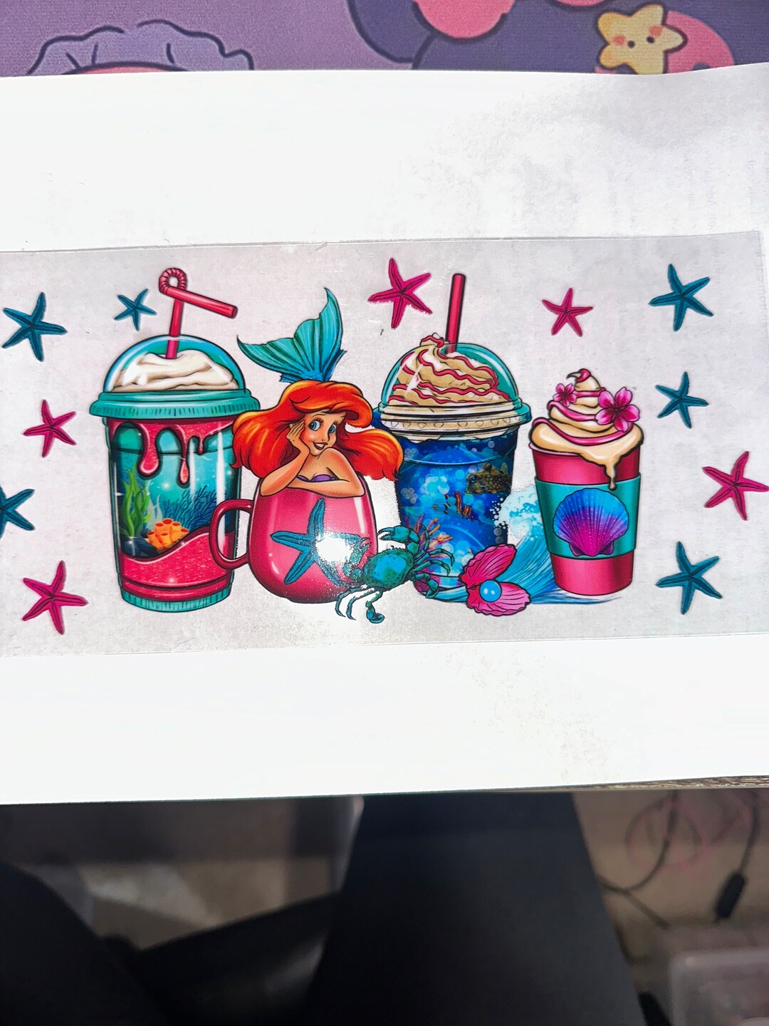 Disney Little Mermaid Stitch Alice Sheets Dtf Sheets Uv Dtf Wrap - Etsy