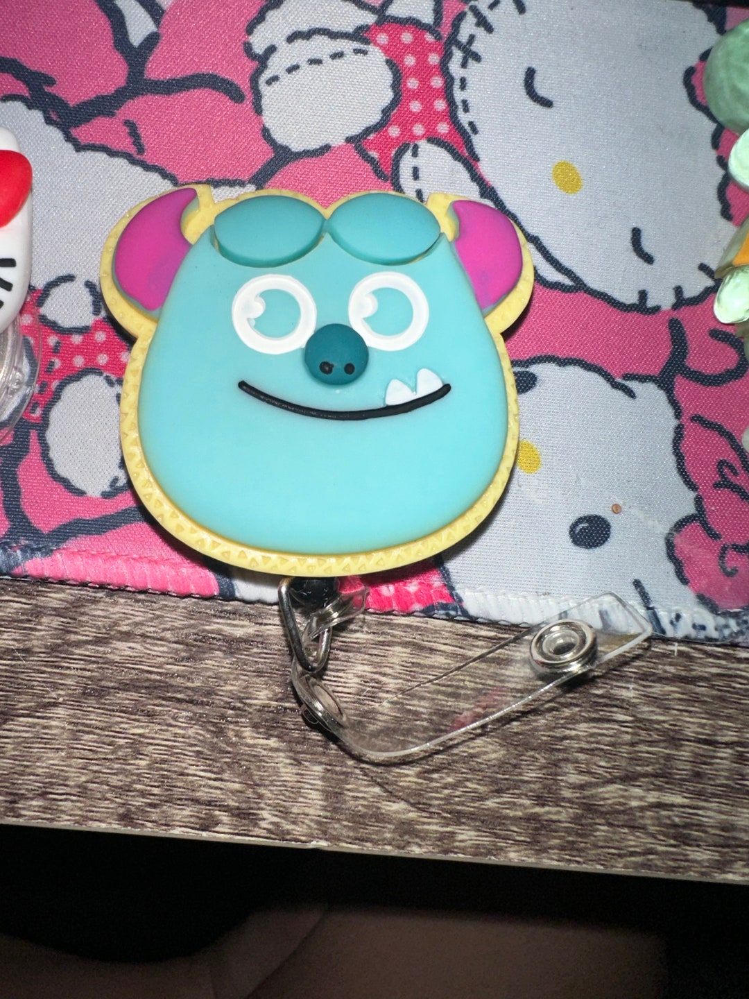 Brand New Monsters Inc. Sully Mike Wazowski Latso Badge-reel - Etsy