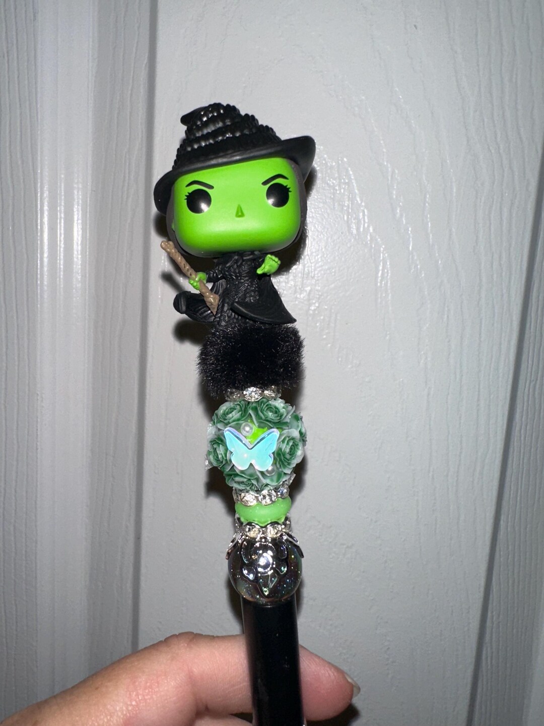 Wicked Elphaba Pen Beaded Focal Pen Ready to Ship Focal Pens - Etsy