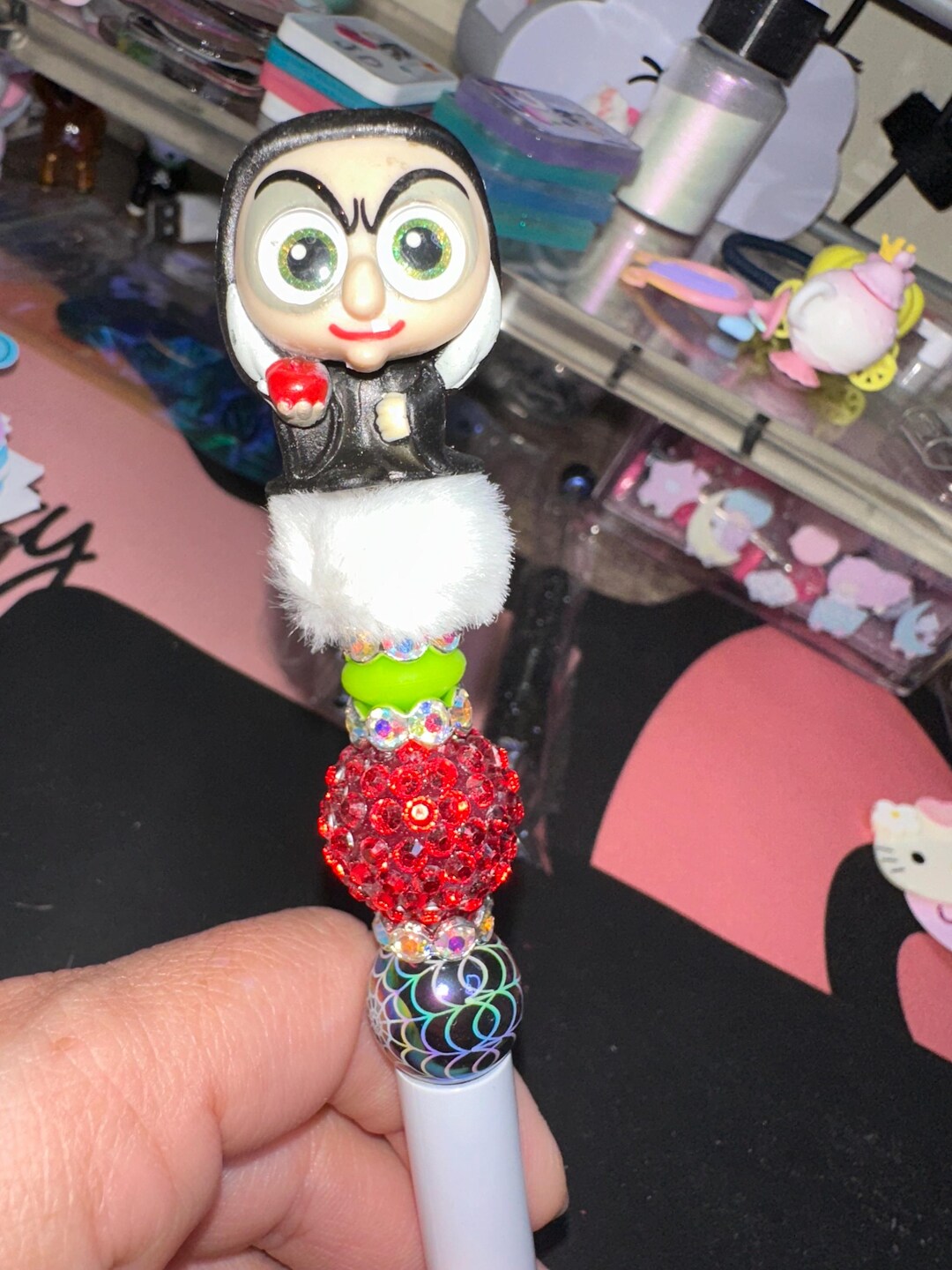 Dorable Disney Evil Witch Beaded Focal Pen Ready to Ship Focal Pens - Etsy