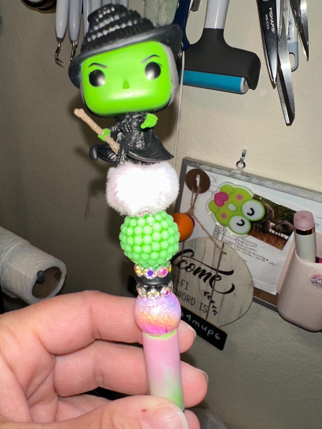 Wicked Elphaba With Ombré Painted Pen Beaded Focal Pen You Choose Ready ...