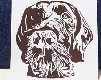 German Wirehaired Pointer Decal - Etsy