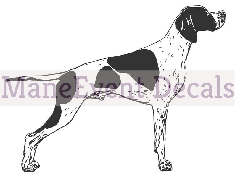 Pointer Dog Vector Graphic SVG | Etsy