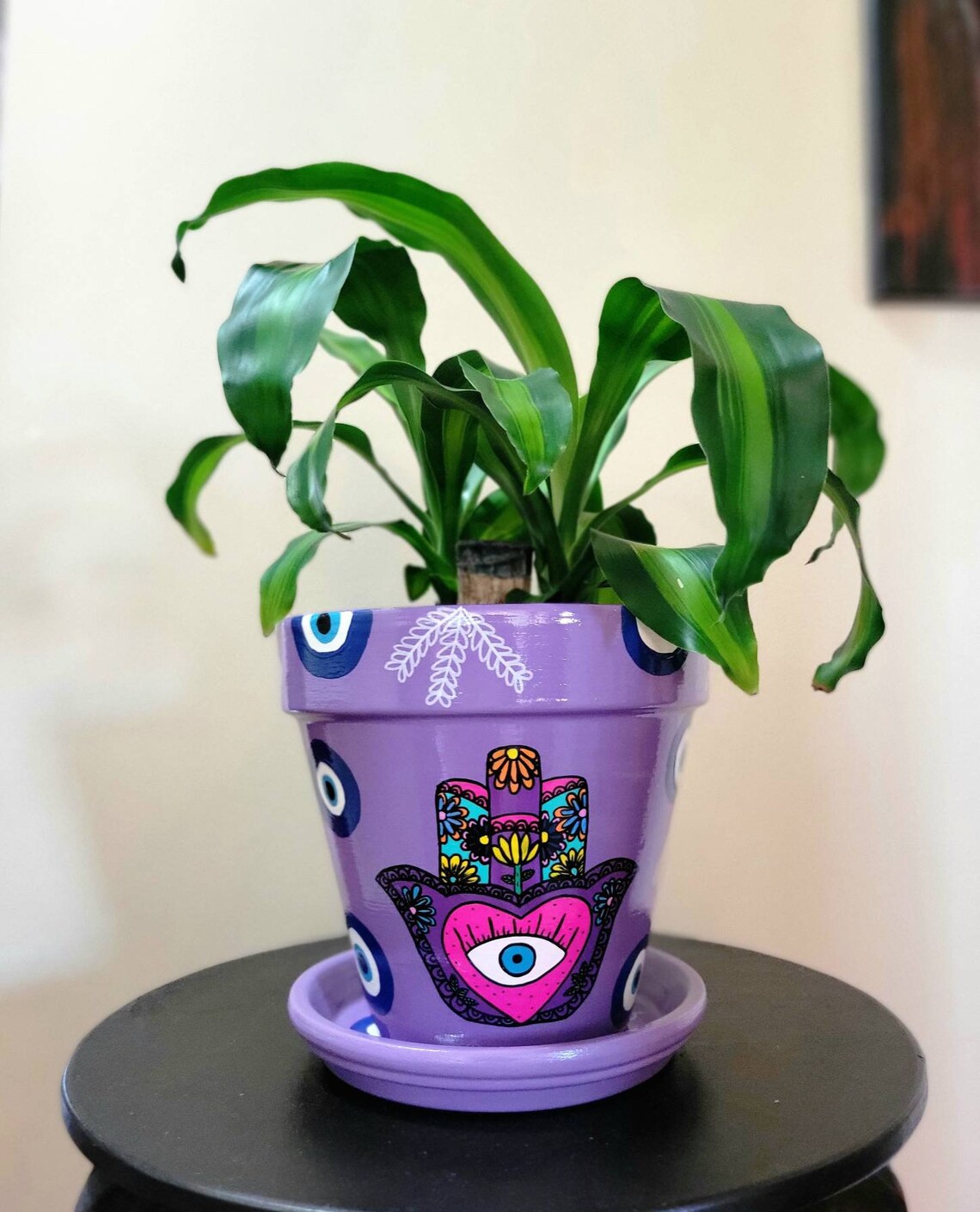 Hamsa Hand Plant Pot. Occult Planter. Evil Eye Plant Pot. - Etsy