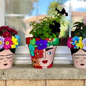Frida Plant Pot. Frida Planter. Custom Pot. Handpainted Pot - Etsy
