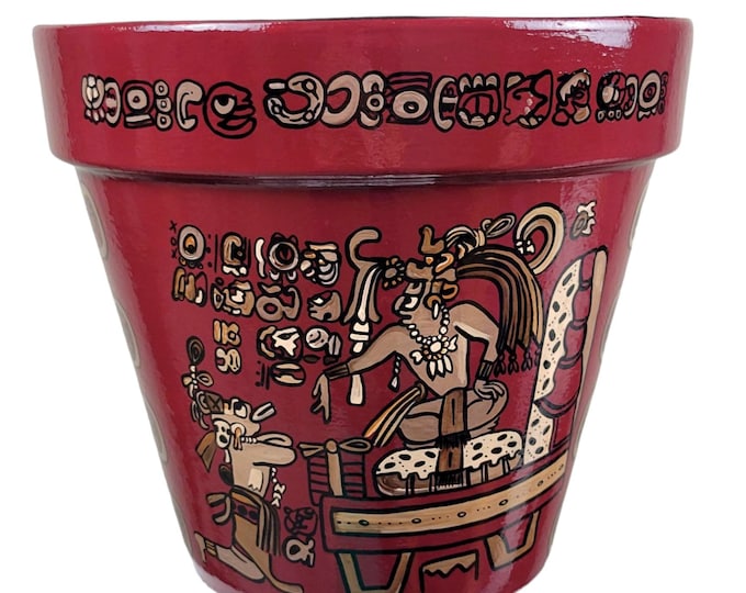 Large Aztec Temple Planter - Etsy