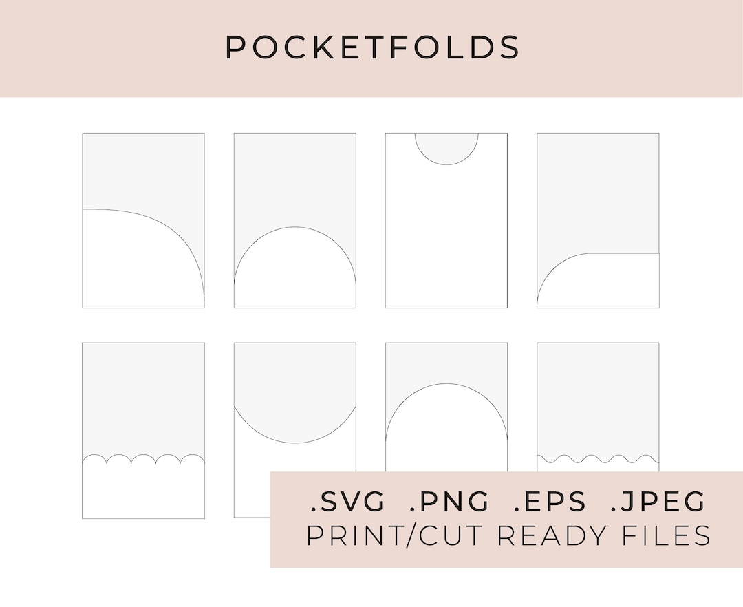 Pocketfolds - Digital Cutting File SVG - Etsy