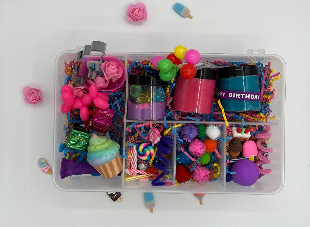 Birthday Surprise Fidget Box, Calming, Kids, Toys, ABA, Autism ...