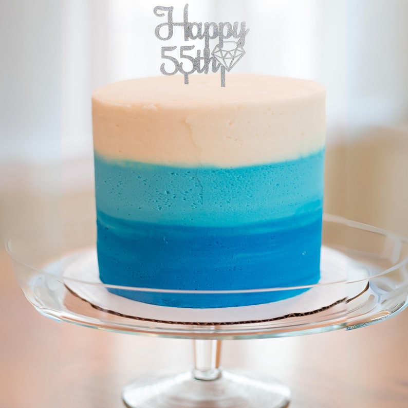 Custom Diamond Cake Topper Acrylic Party Decor Idea for Denim & Diamond ...