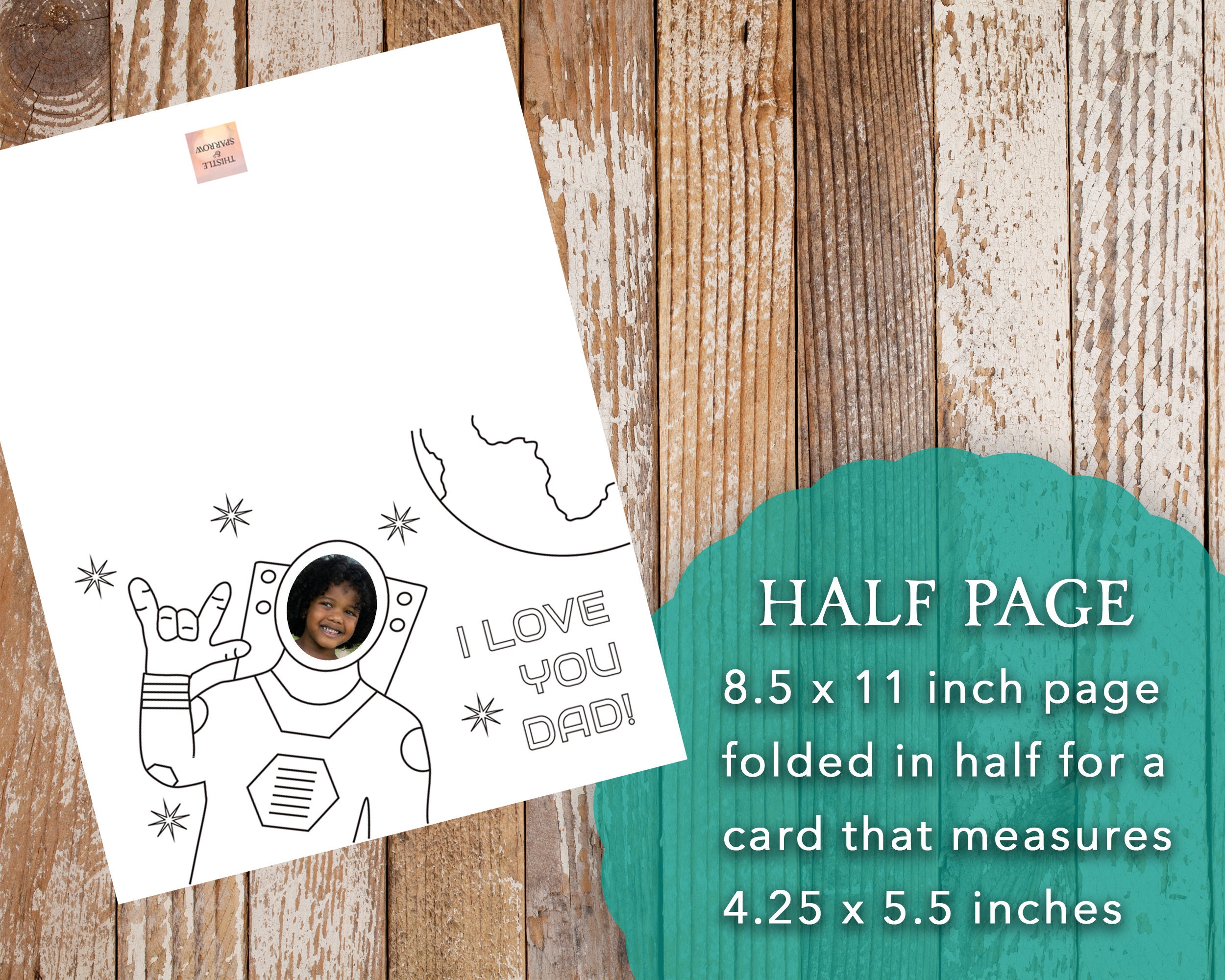 Printable Father's Day Card - Father's Day Coloring Page - Coloring ...