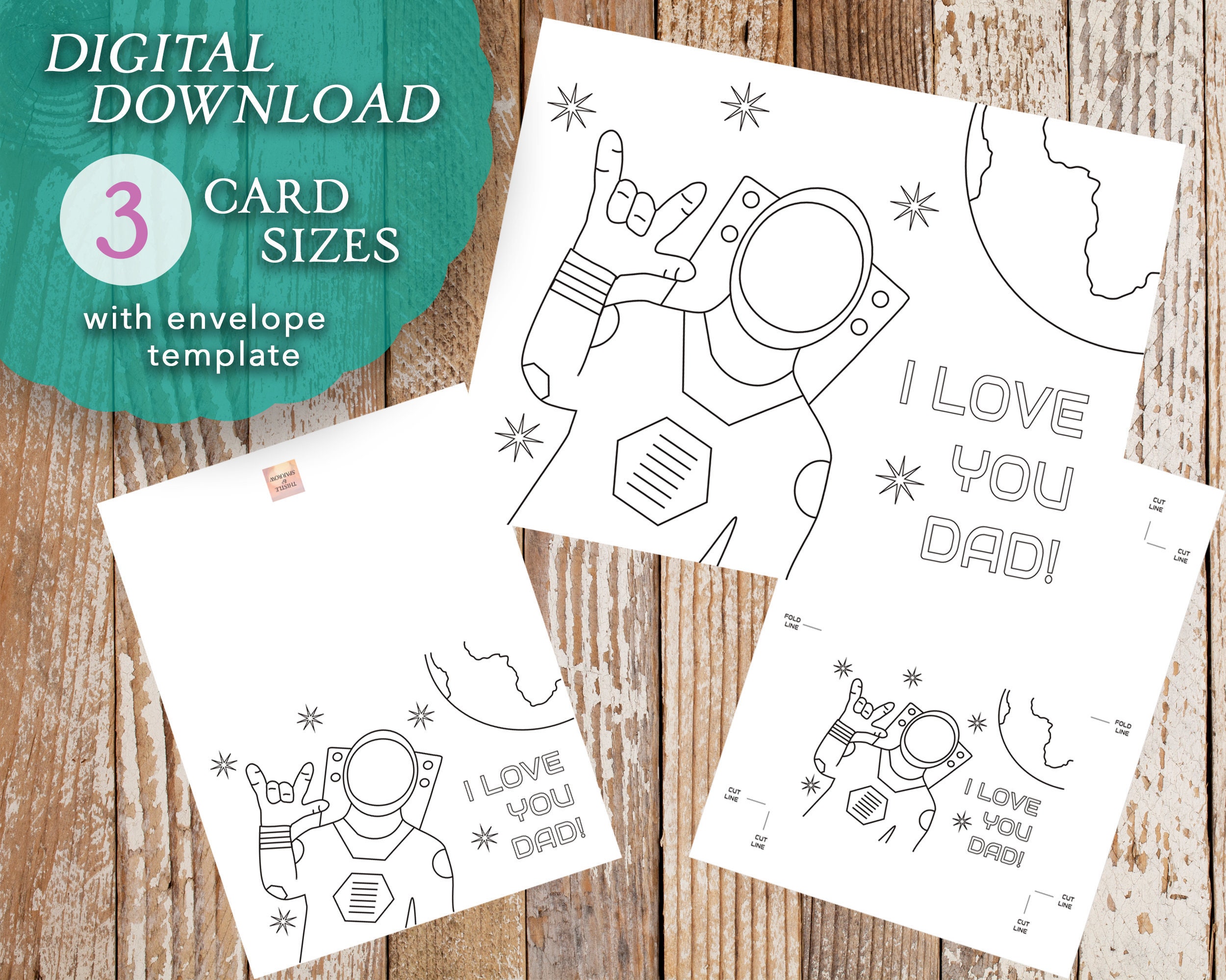 Printable Father's Day Card - Father's Day Coloring Page - Coloring ...