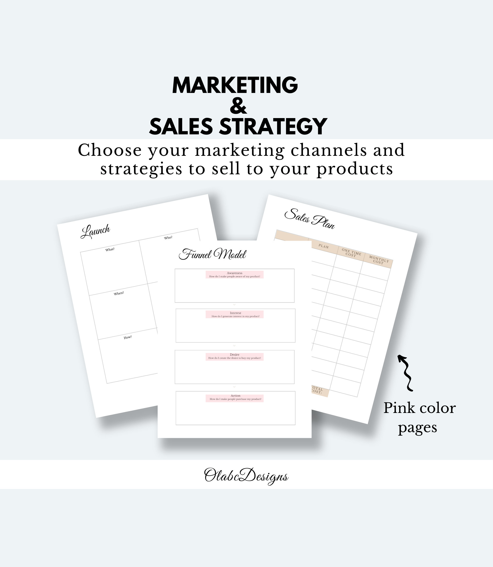 Small Business Plan Template for Business Success, Etsy Business Plan ...