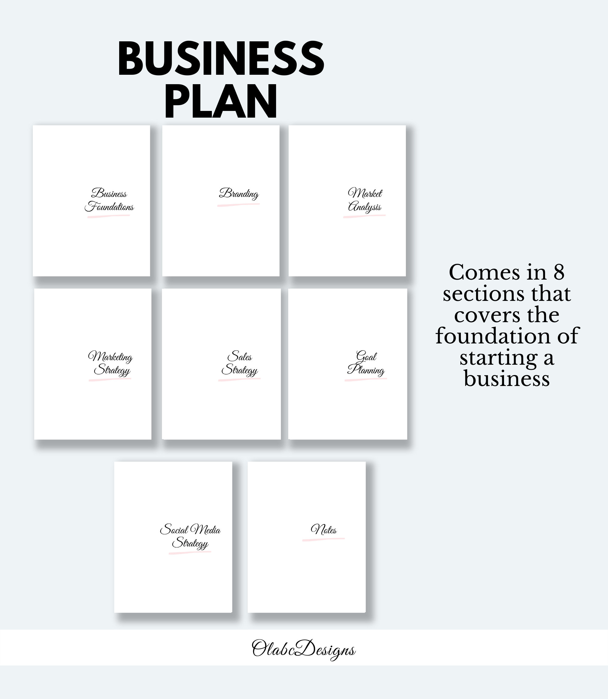 Small Business Plan Template for Business Success, Etsy Business Plan ...