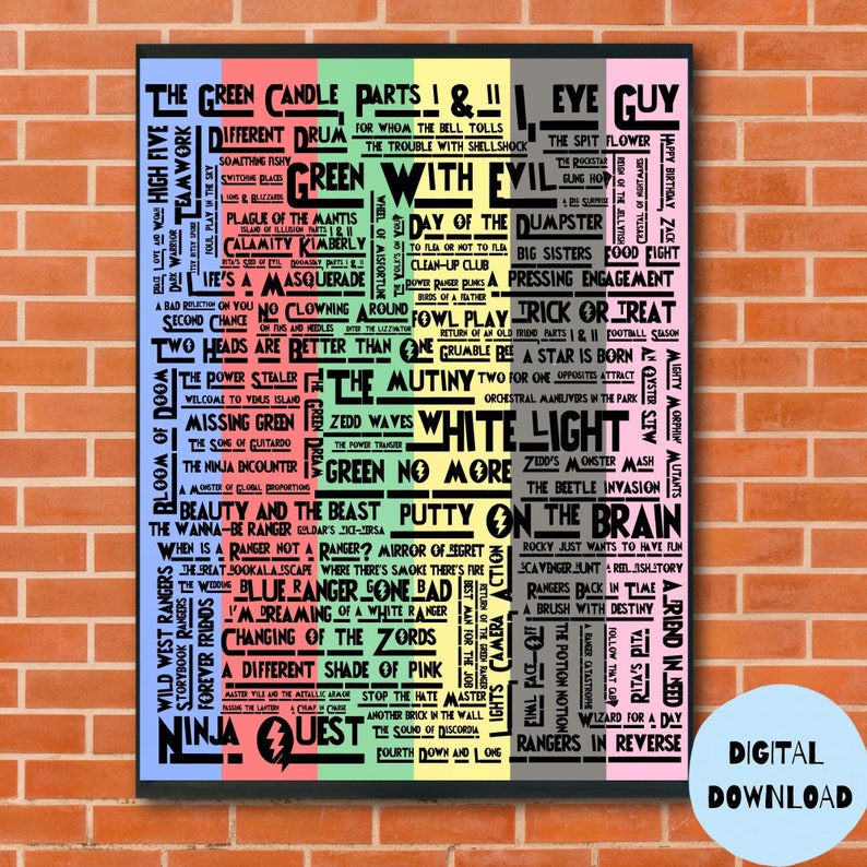 Mighty Morphin Power Rangers Digital Art- All 145 Titles From the ...