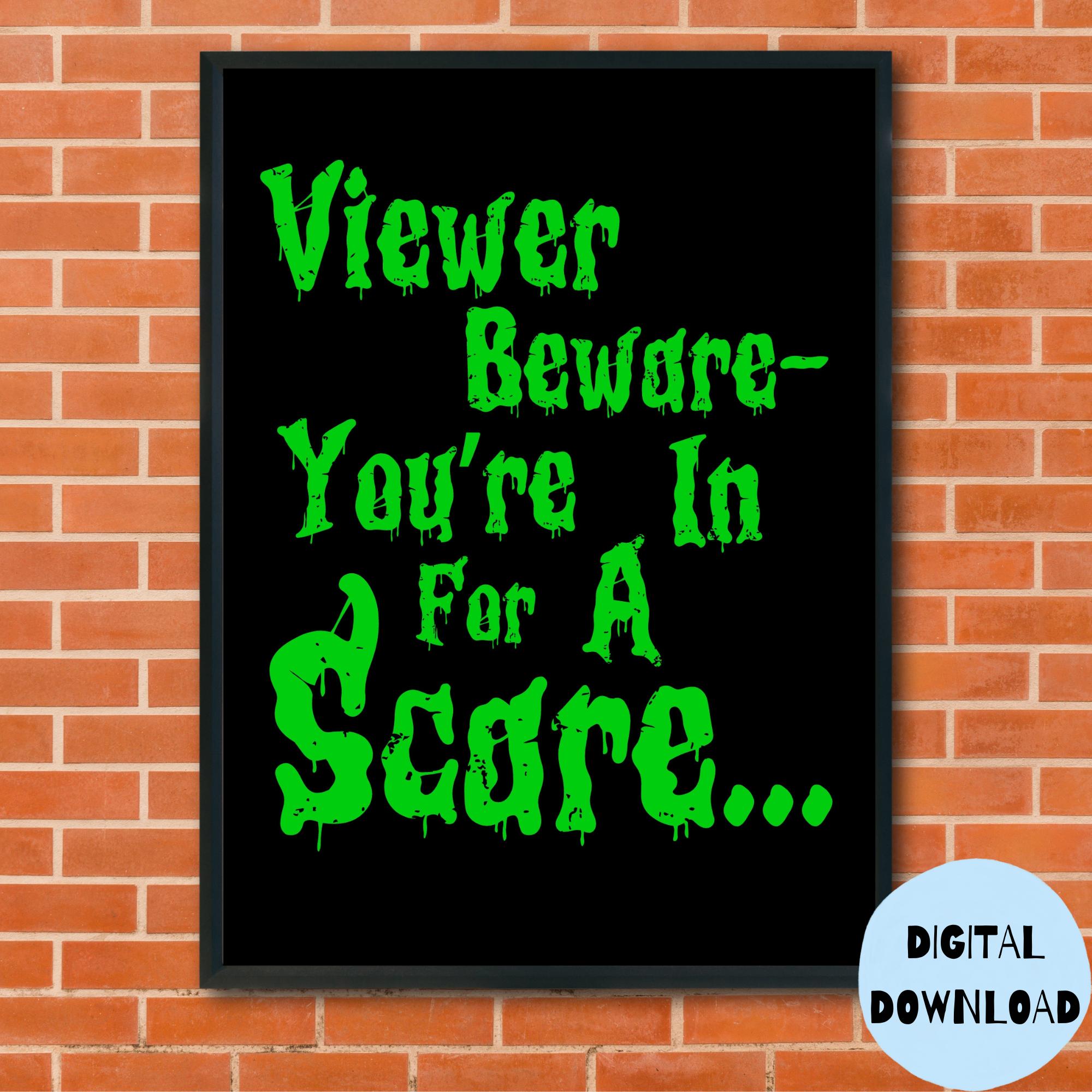 Goosebumps Digital Art- “viewer Beware You’re in for a S Scare” Quote ...