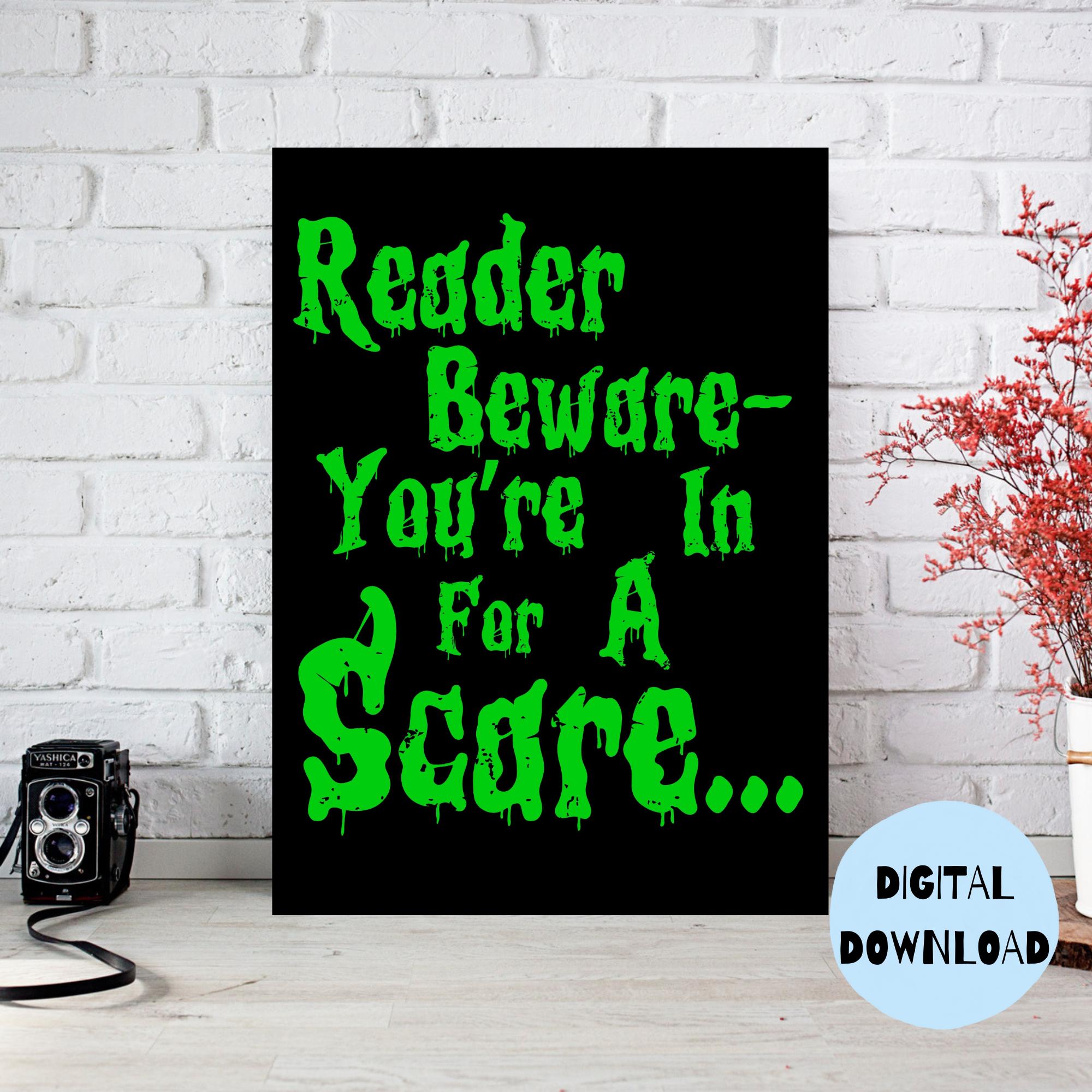 Goosebumps Digital Art- “reader Beware You’re in for a S Scare” Quote ...