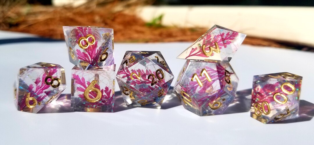 Fey Leaves Dice Set - Etsy