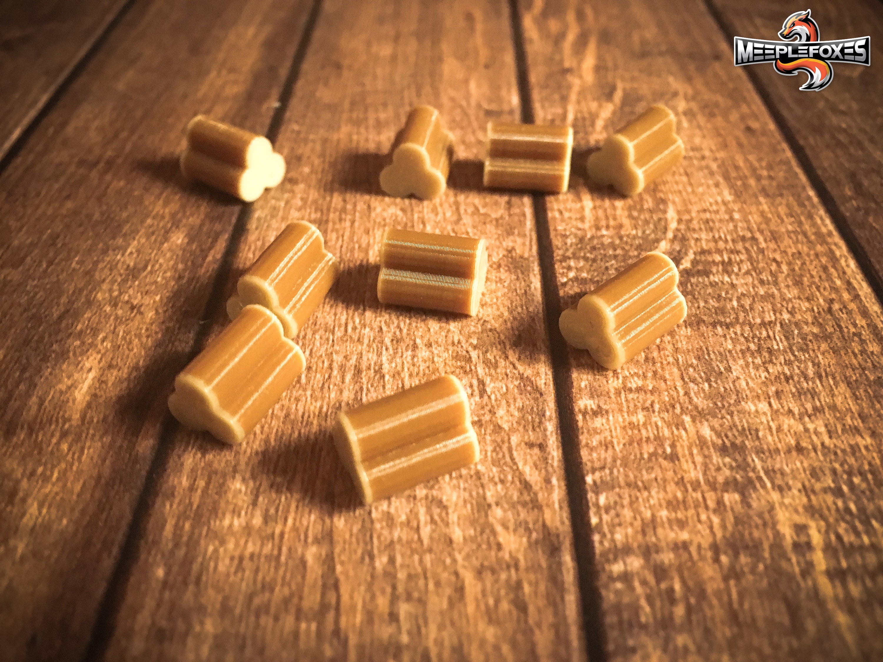 10x Wood Tokens Realistic resources for Board games | Etsy