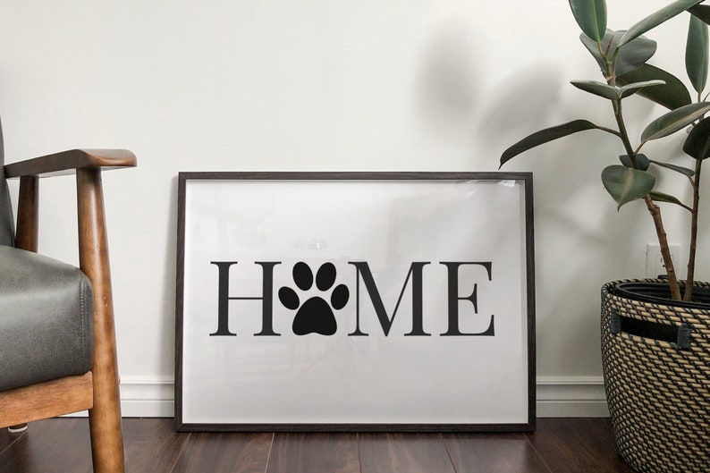 Home Dog Paw Print Paw Print Paw Print Art Pet Print Gift - Etsy