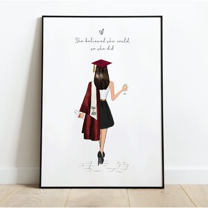 Graduation Print, Graduation Gift, Personalised Print, Graduation ...