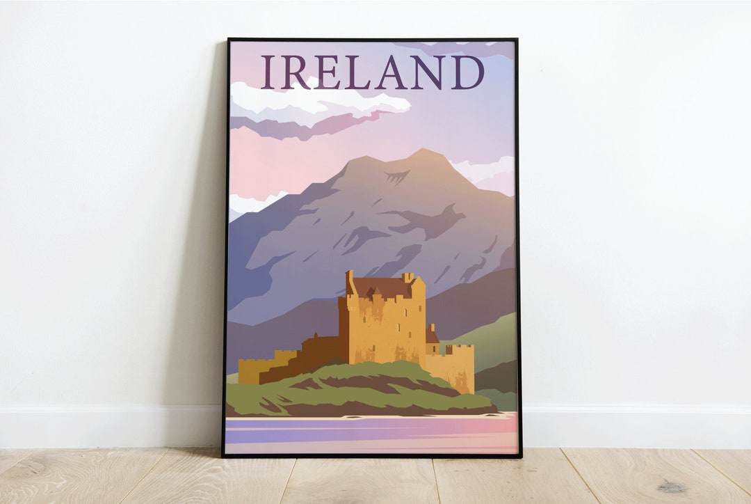 Ireland Print Modern Print Travel Print Travel Poster - Etsy