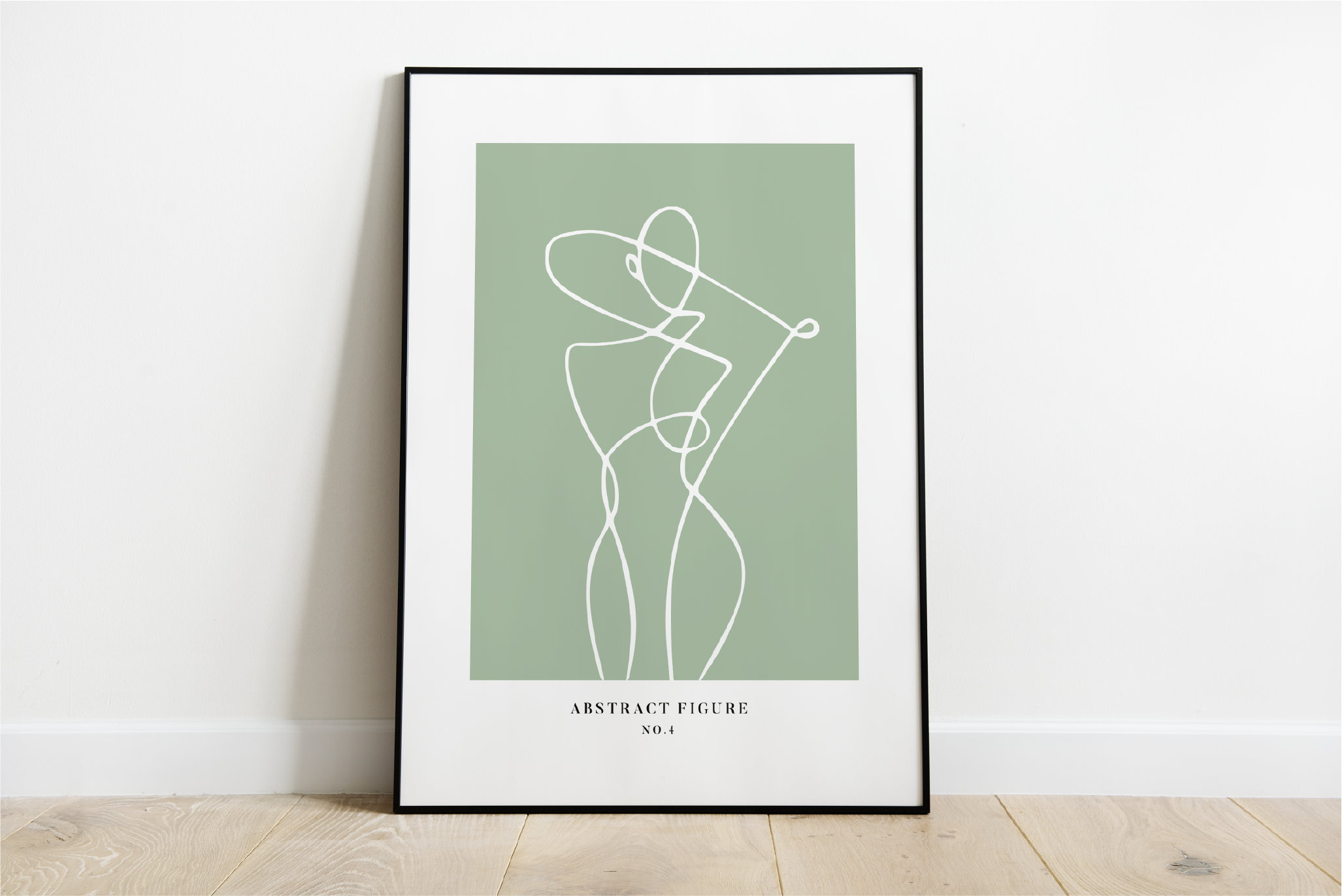 Abstract Set of Three Prints Green Print Green Wall Art - Etsy