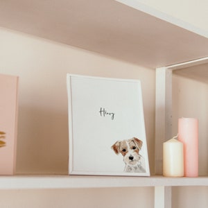 Personalised Jack Russell Dog Picture, Jack Russell Gift, Jack Russell ...