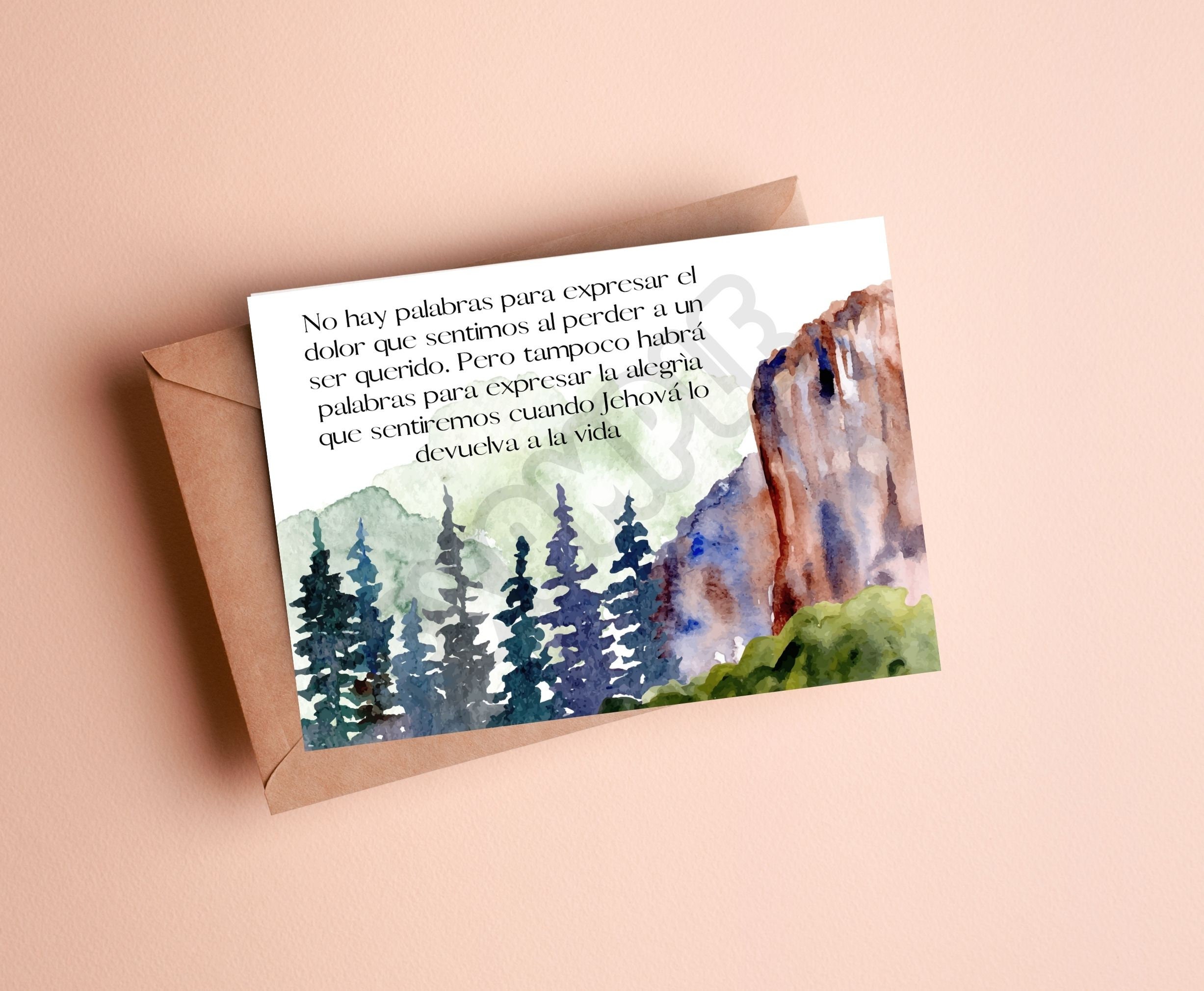 Spanish JW Printable Sympathy Card Digital Download - Etsy