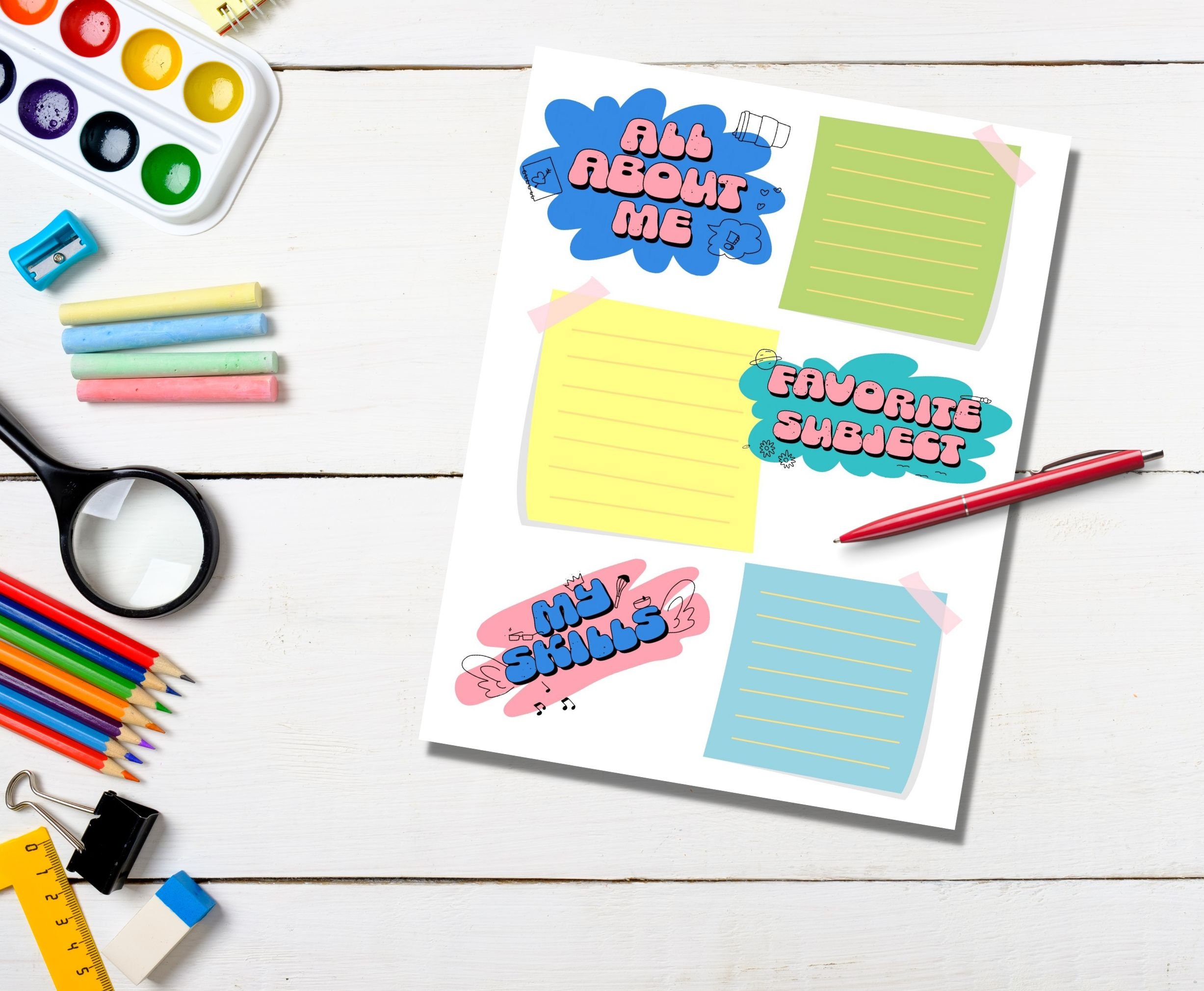 Pen Pal Coloring Pages for Kids - Etsy