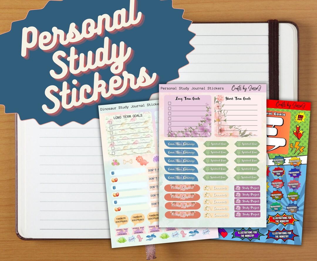 Study Journal Sticker Sheet - Etsy