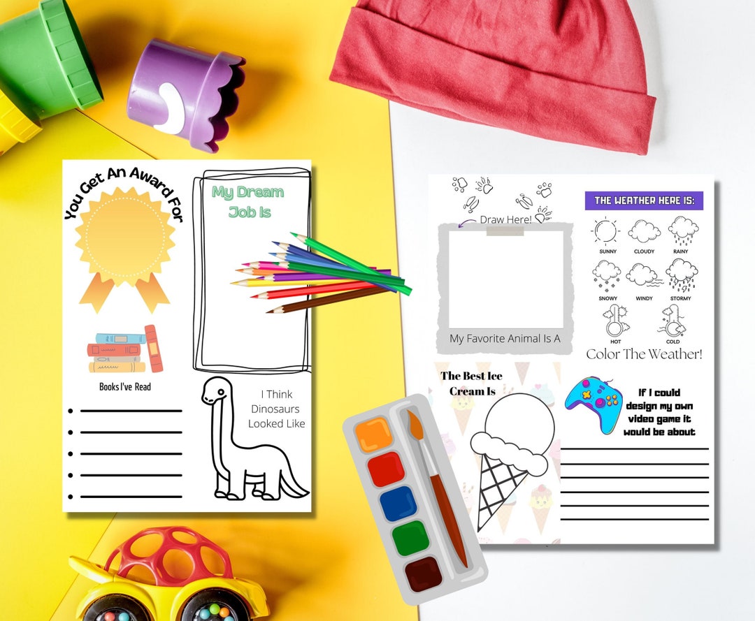 Pen Pal Coloring Pages for Kids - Etsy