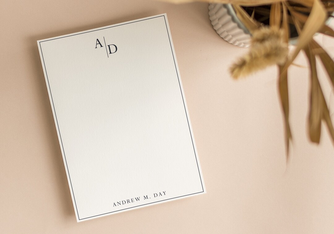 Bloc-notes personnalisé, bloc-notes professionnel, bloc-notes Monogram ...