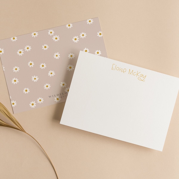 Daisy Note Cards - Etsy