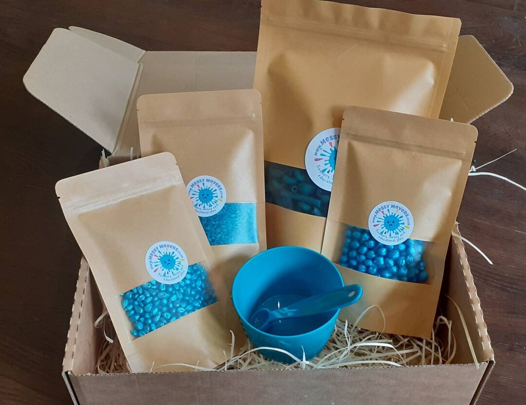 Blue Tuff Tray Fillers Messy Play Sensory Play - Etsy