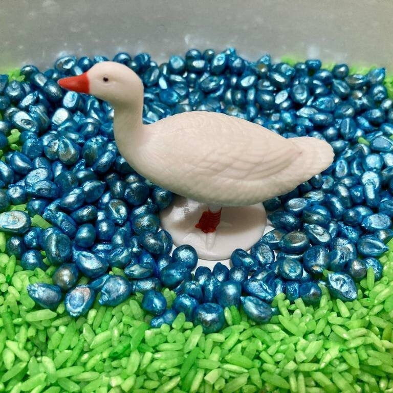 Farm messy play set animal sensory kit | Etsy