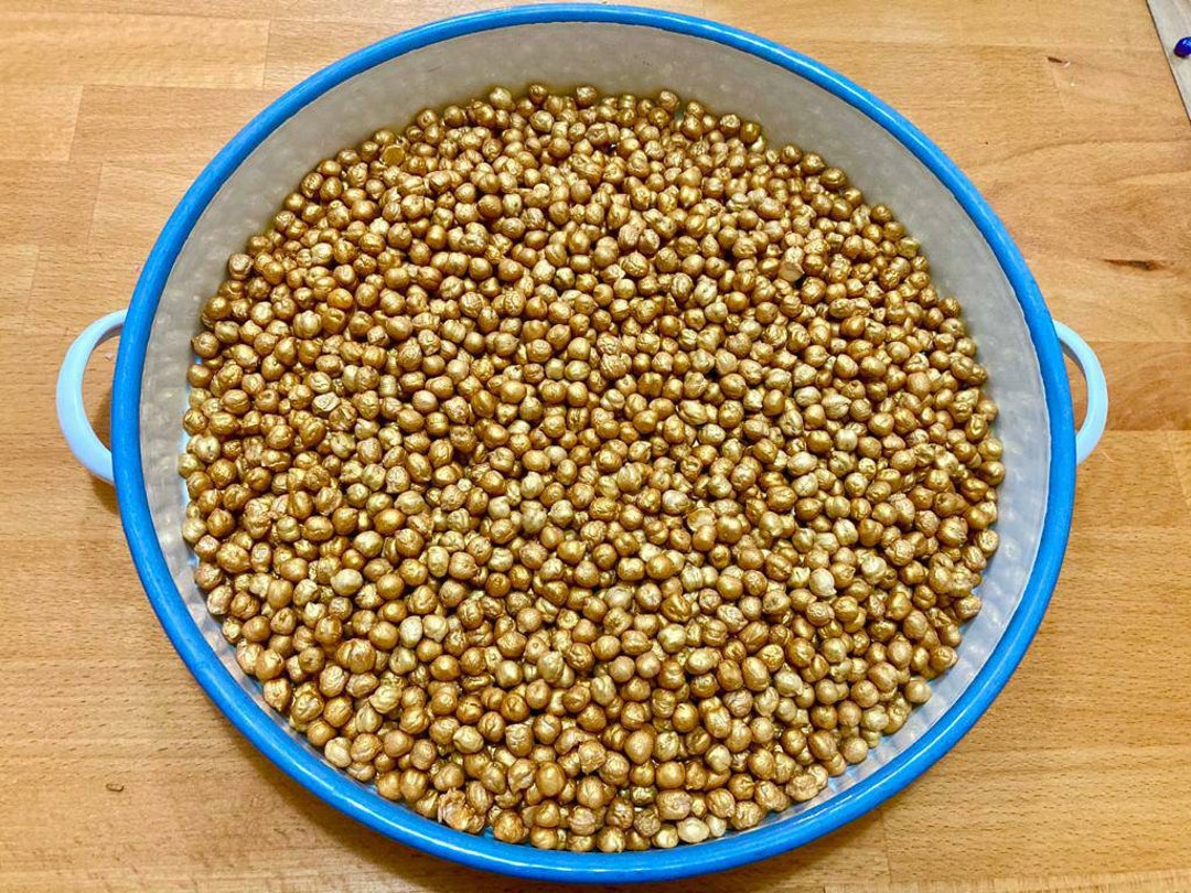 Gold Chickpeas, Messy Play, Tuff Tray Fillers, Sensory Play - Etsy UK