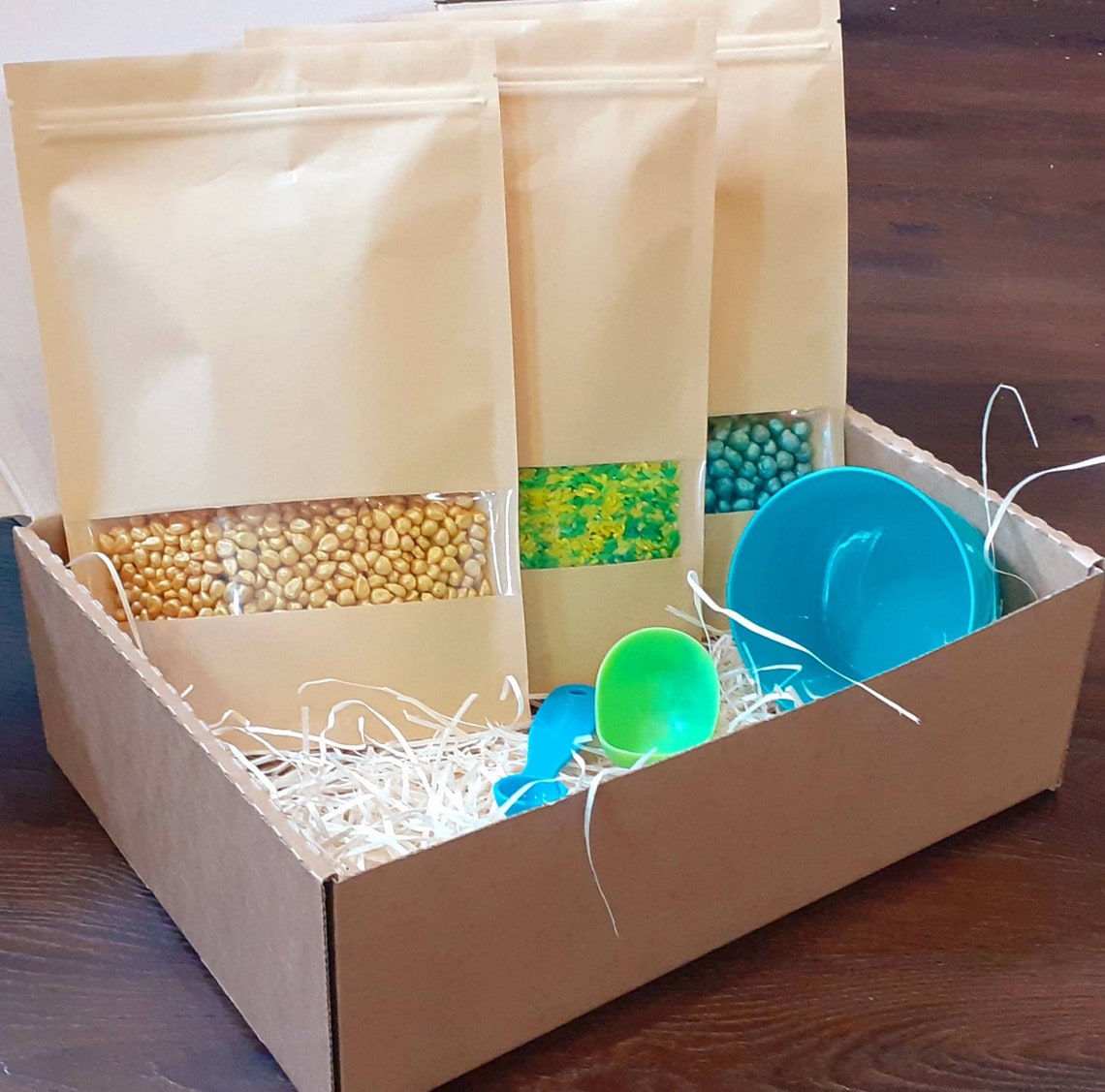 Spring Tuff Tray Fillers Sensory Rice Popcorn Chickpeas - Etsy