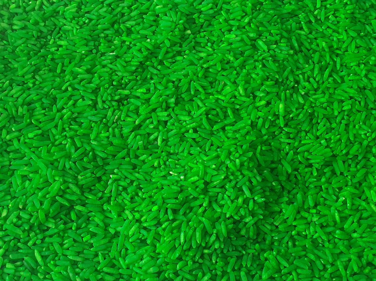 Sensory coloured Rice messy play trays | Etsy