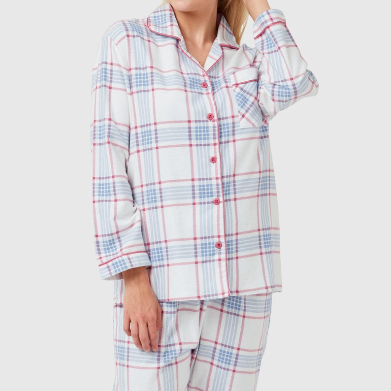 Womens Brushed Cotton Long Sleeve Wincey Pyjama Set Loungewear - Etsy UK