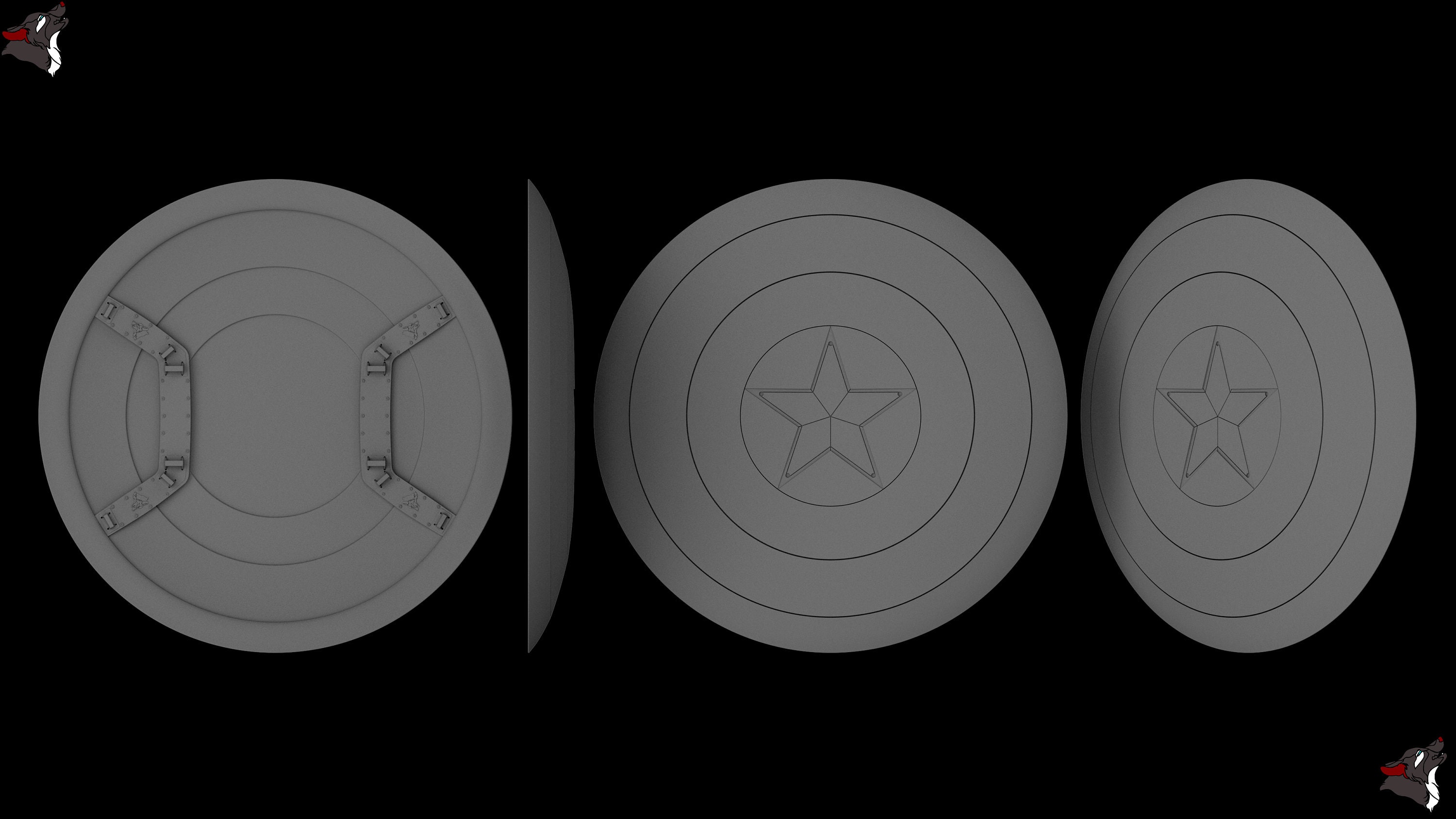 Captain America Endgame Shield V2 Cosplay 3D Files STL - Etsy
