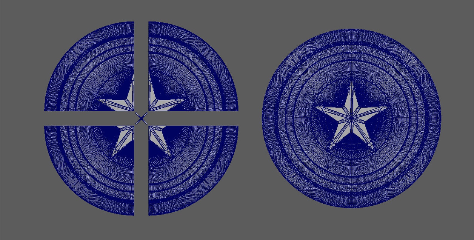 Falcon and the Winter Soldier - Captain America Shield + Stand - 3d ...