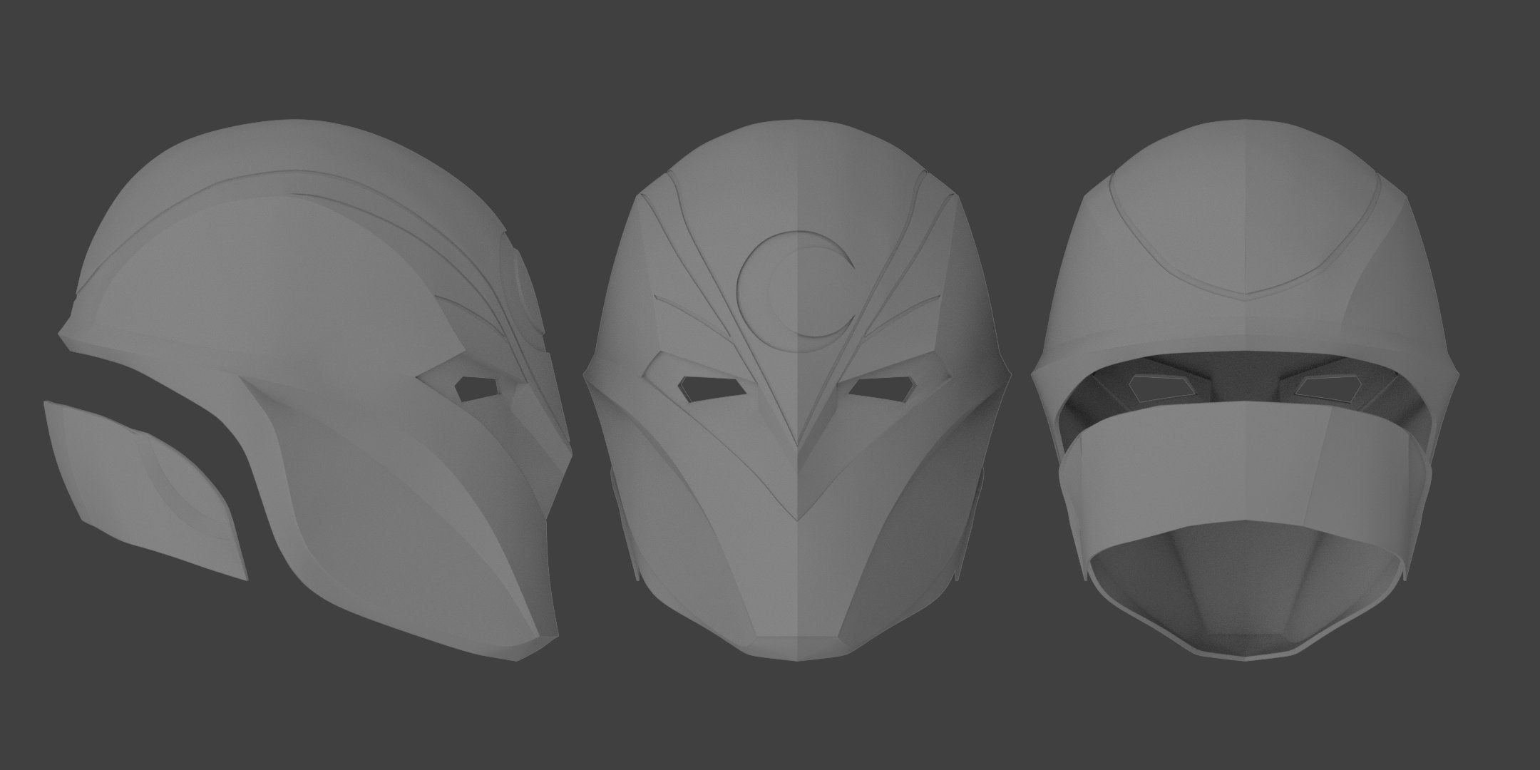 Moon Knight Helmet 3D Printing STL - Etsy