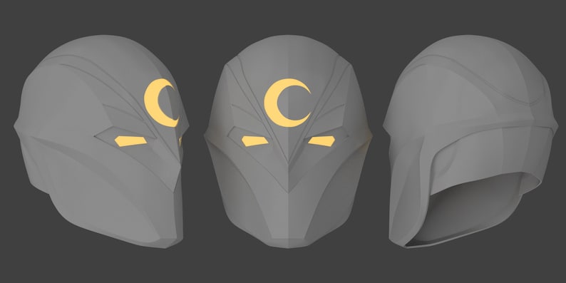 Moon Knight Helmet 3D Printing STL - Etsy