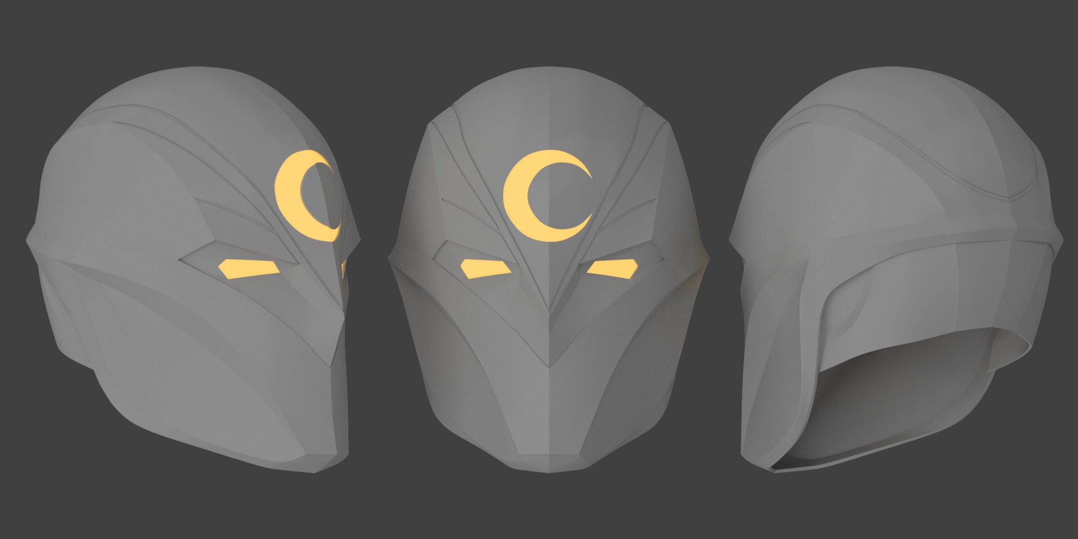Moon Knight Helmet 3D Printing STL - Etsy