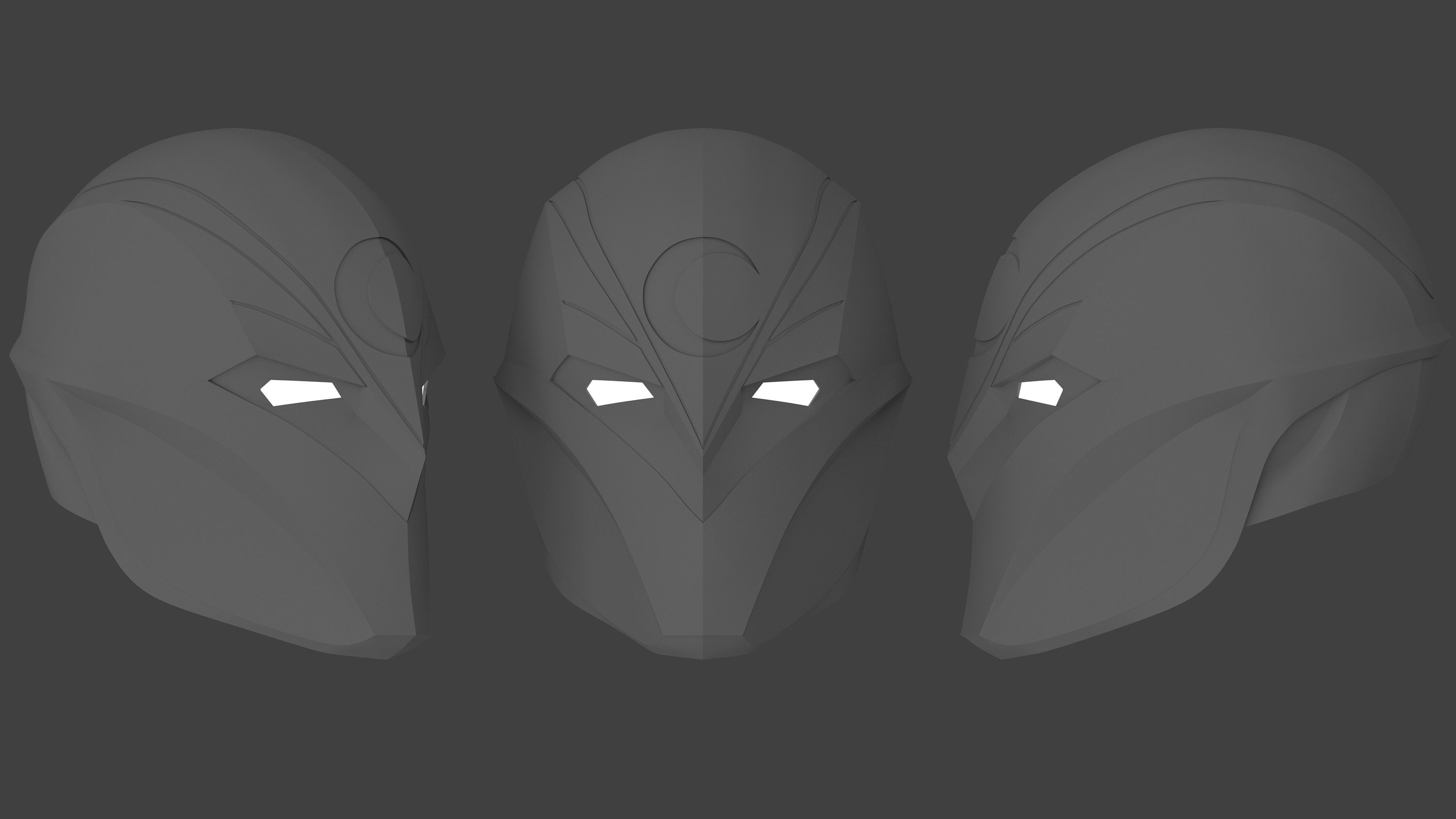 Moon Knight Helmet 3D Printing STL - Etsy
