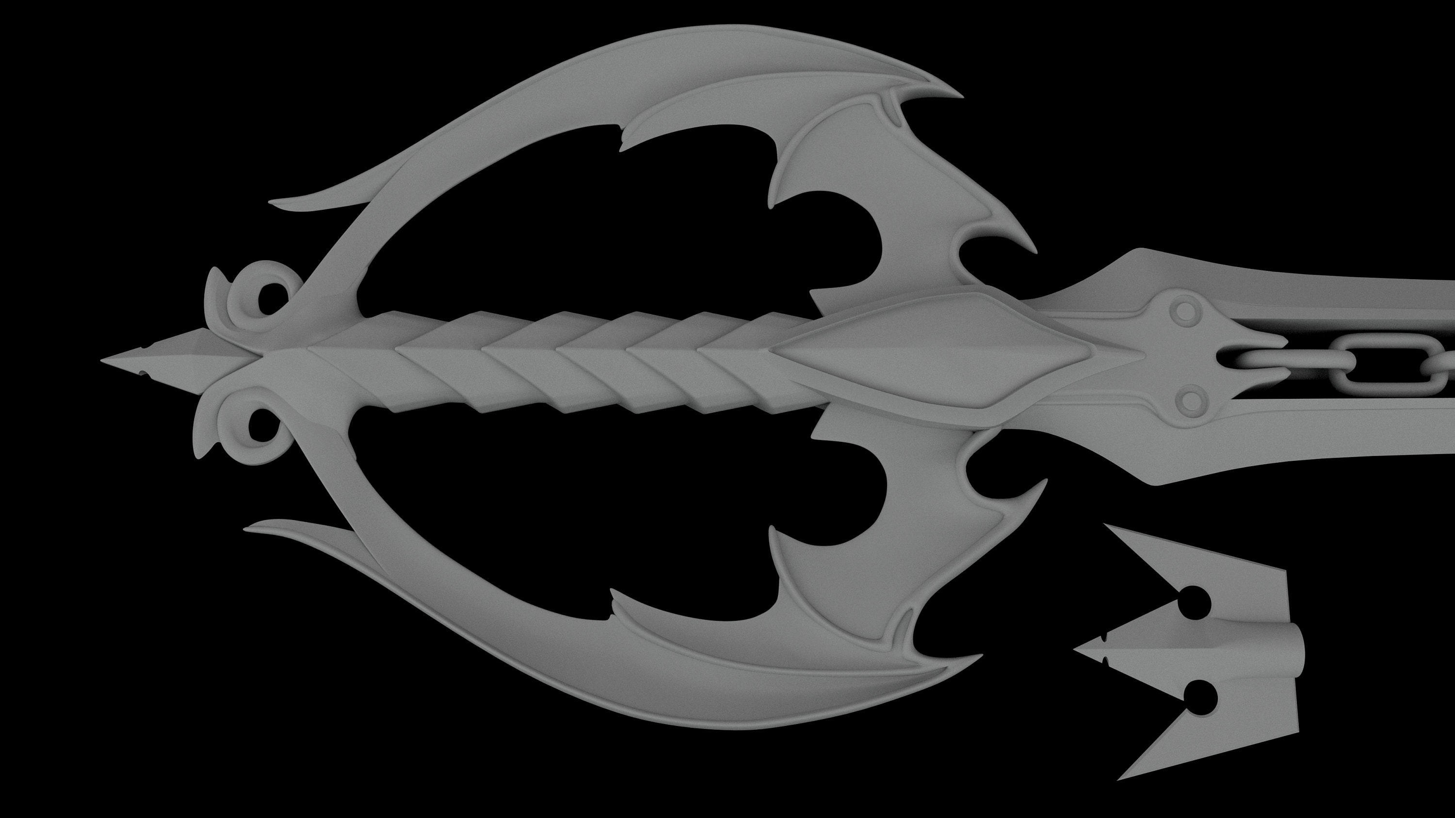 Oblivion Keyblade - Kingdom Hearts - 3D Print STL File - Etsy
